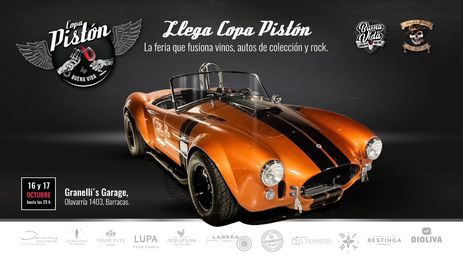 “Copa Pistón”, la feria que fusiona vinos, autos de colección y rock ...